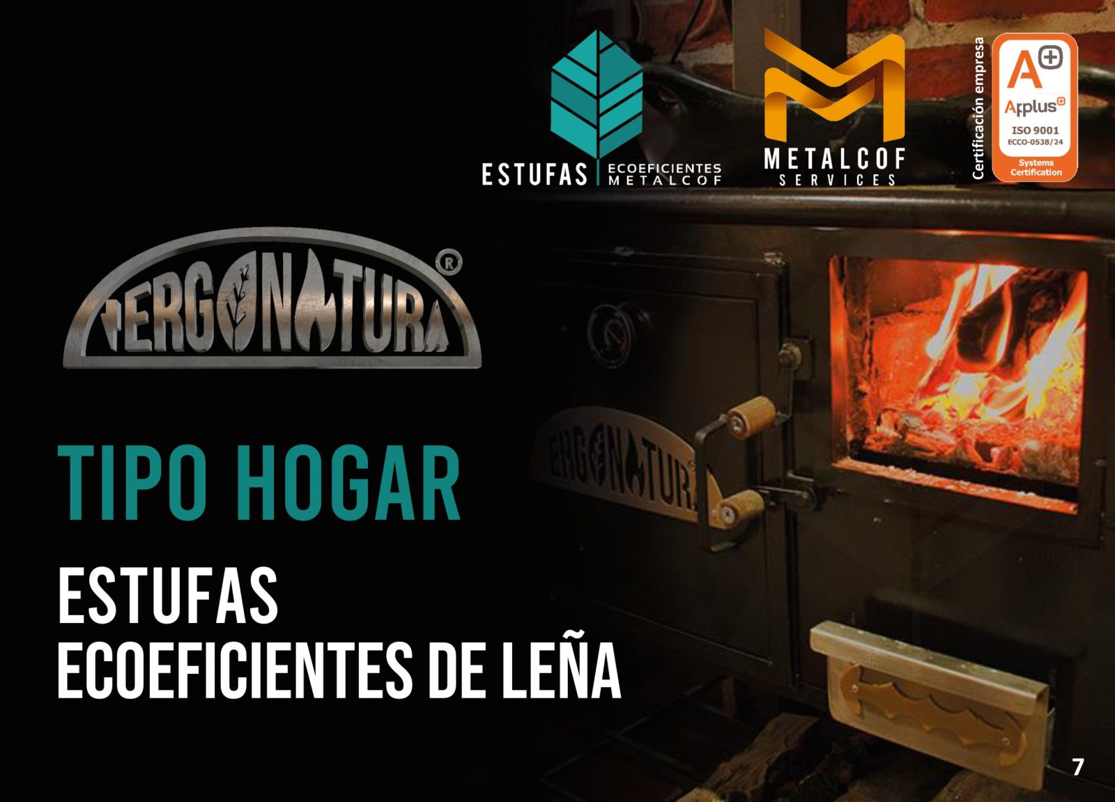 Estufas de Leña - HOGAR - Metalcof
